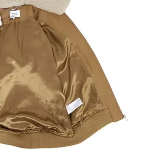 Maison Kitsuné Shearling Collar Bomber Jacket
