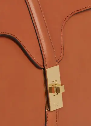Celine Small 16 Bag In Natural Calfskin - Tan