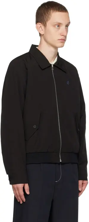 Maison Kitsuné Fox Head Patch Harrington Jacket - Black