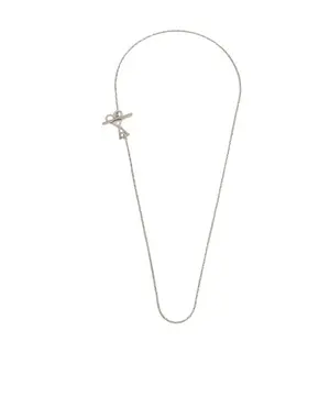 Ami De Coeur Logo Charm Necklace - Silver