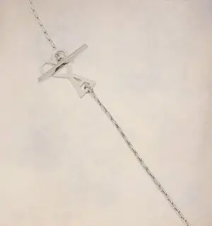 AMI Paris De Coeur Logo Charm Necklace