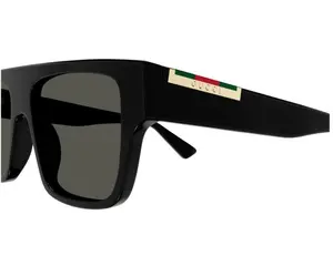 Gucci Rectangular Frame Sunglasses - Black