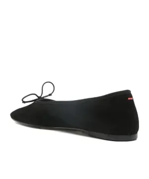 AeydĒ Ballet Flats With Bow Detailing - Black