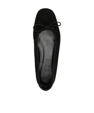 AeydĒ Ballet Flats With Bow Detailing - Black