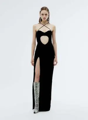 Alessandra Rich Velvet Cut-out Gown