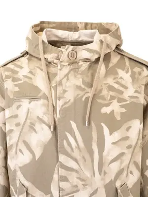 Saint Laurent Graphic Print Parka