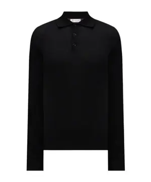 Brunello Cucinelli Long-sleeved Knitted Polo Shirt