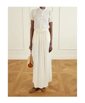 DÔEN Anisa Cardigan With Short Sleeves - Ivory