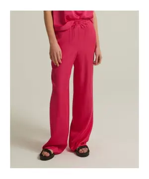 YVES SALOMON Drawstring Wide-leg Pants With Lace Details