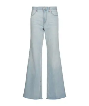 RE/DONE Flared Denim Pants With Decorative Hem