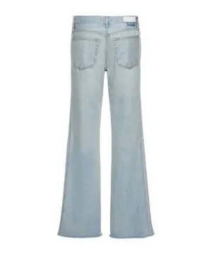 RE/DONE Flared Denim Pants With Decorative Hem