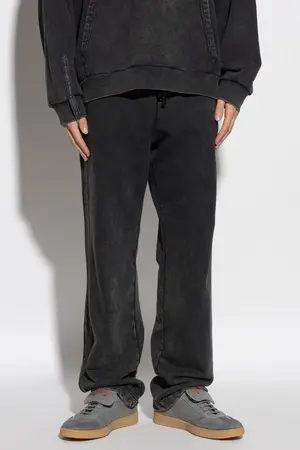Iceberg Elastic Waistband Tracksuit Pants - Black