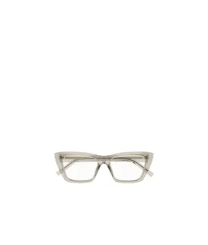 Saint Laurent Mica Cat-eye Eyeglasses - Nude