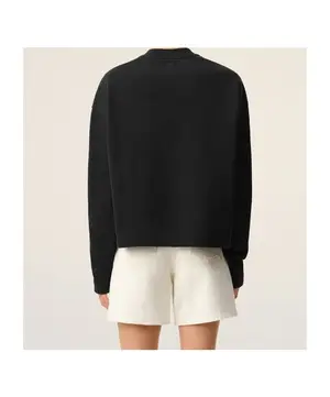 AMI Paris Logo Embroidered Crewneck T-shirt