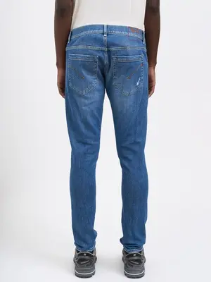 DONDUP Jeans With Button And Zip Closure - Blue