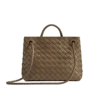Bottega Veneta Andiamo Small Tote Bag - Pinecone Brown
