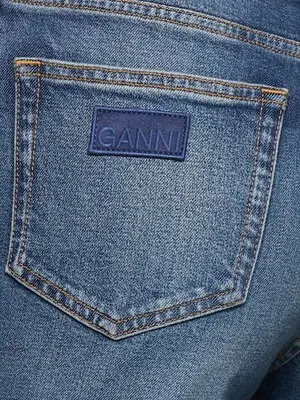 GANNI Belted Flare Jeans