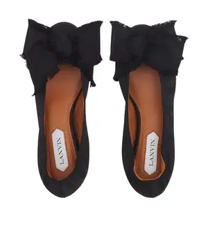 LANVIN Bow Detailed Ballet Flats