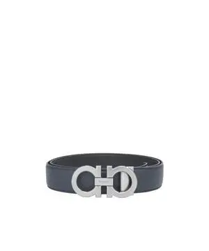 FERRAGAMO Double-sided Gancini Belt - Black