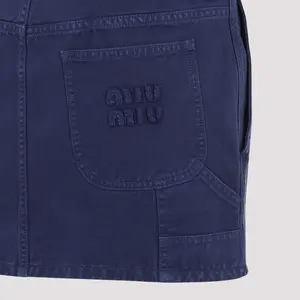 Miu Miu Logo-appliqué Mini Skirt