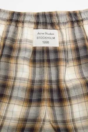 Acne Studios Plaid Check Shorts