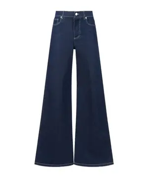 Marni Marni Stretch Denim Wide-Leg Jeans Deep Blue