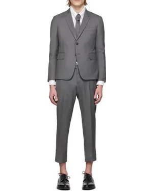 Thom Browne Slim-cut Single-breasted Suit - Medium Gray