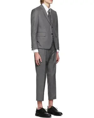Thom Browne Slim-cut Single-breasted Suit - Medium Gray