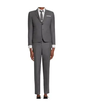 Thom Browne Slim-cut Single-breasted Suit - Medium Gray