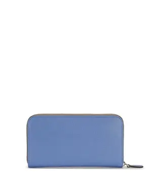 Bally Wrap Zipper Wallet - Blue