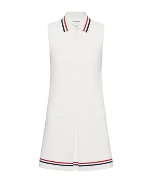 Thom Browne Striped Trim Polo Dress
