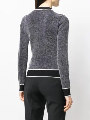 Off-White Swans Knitted Sweater - Black