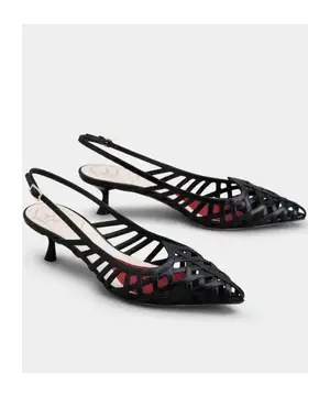 ROGER VIVIER I Love Vivier Multistrap Slingback Pumps - Black