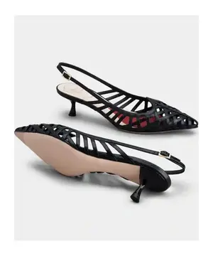 ROGER VIVIER I Love Vivier Multistrap Slingback Pumps - Black