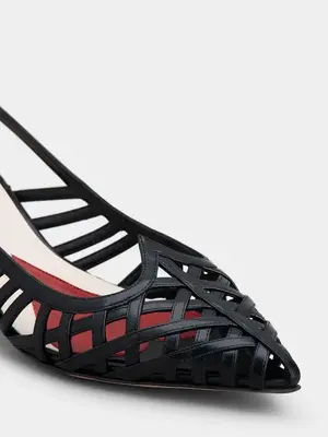 ROGER VIVIER I Love Vivier Multistrap Slingback Pumps - Black