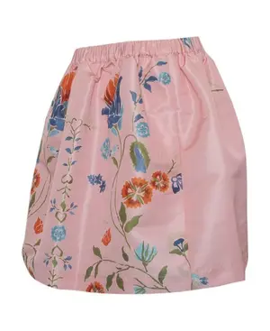 Red Valentino Printed Floral Skirt