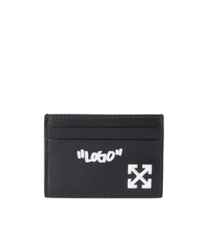 Off-White Jitney Quote Card Holder - Black