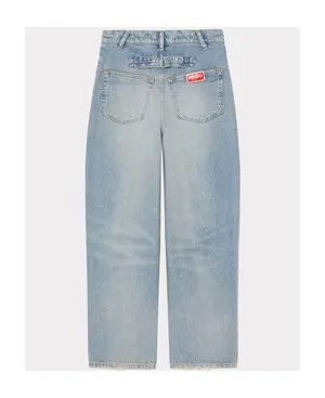Kenzo High-rise Logo Patch Jeans