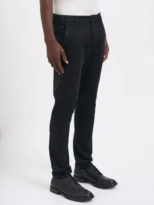 DONDUP Logo-trimmed Belted Trousers - Black