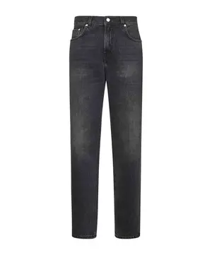 HAIKURE Boyfriend Straight-leg Jeans - Black