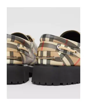 Burberry Signature Check Lace-up Shoes