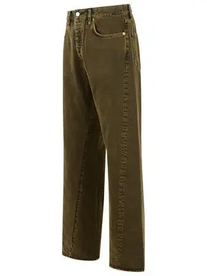 SUNFLOWER Logo Patch Straight-leg Jeans