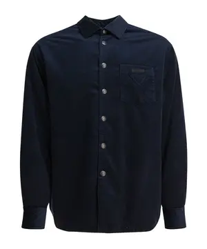 Prada Corduroy Shirt - Blue