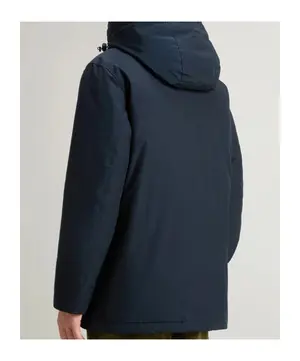 Woolrich Hooded Parka Jacket With Drawstring Hem - Black