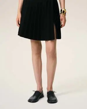 AMI Paris Round Toe Lace-up Flat Shoes - Black