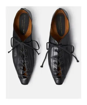 Stella McCartney Pointed Toe Lace-up Loafers