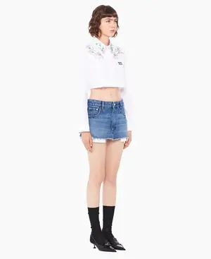 Miu Miu Denim Miniskirt