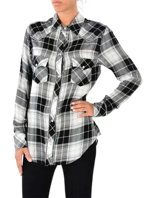 Ermanno Scervino Slim Plaid Shirt