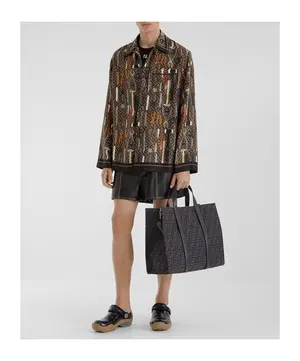 Fendi Ff Motif Long-sleeved Shirt