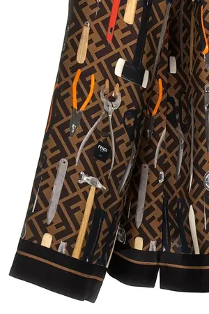 Fendi Ff Motif Long-sleeved Shirt
